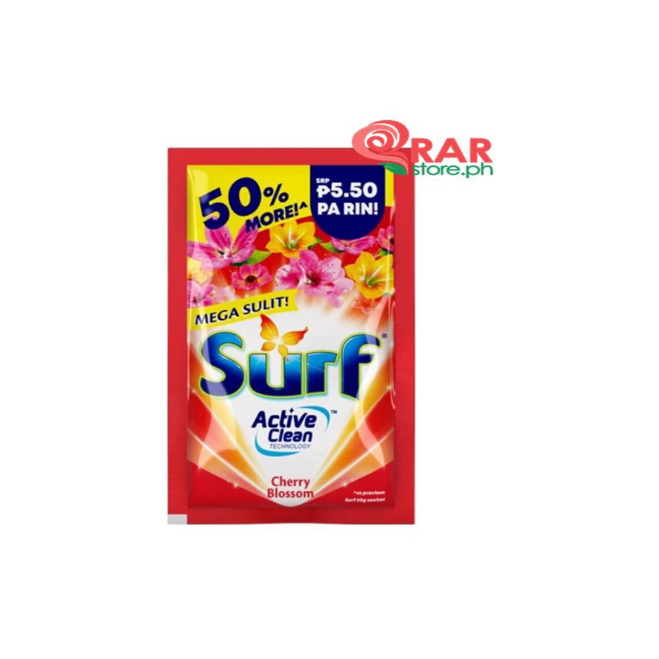 Surf Powder Detergent Cherry Blossom Sachet 65g | Shopee Philippines