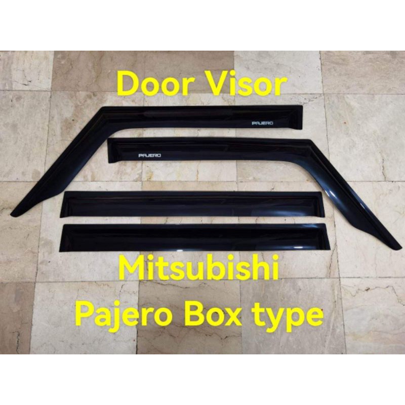 Rain Gutter Door Visor Mitsubishi Pajero Box type | Shopee Philippines