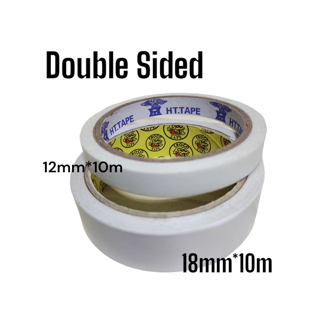 Masking TAPE DOUBLE SIDED 18mm*10m / 12mm-10m (1PCS) | Shopee Philippines