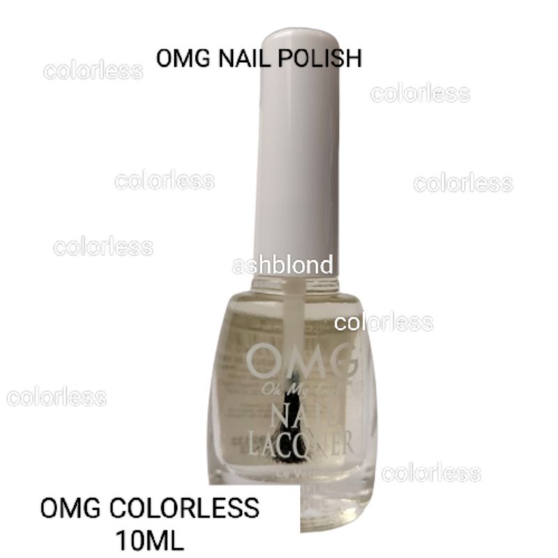 OMG Colorless 10ml Nail polish CUTICS kutiks spa nailspa naisl arts ...