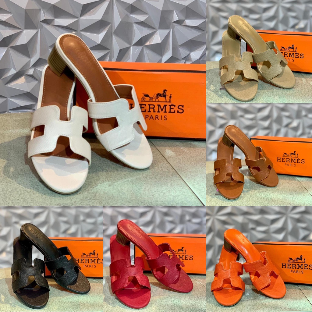 H398 NEW HEELS SANDALS HERMEZ FOR WOMEN WITH BOX ONLY | Shopee Philippines