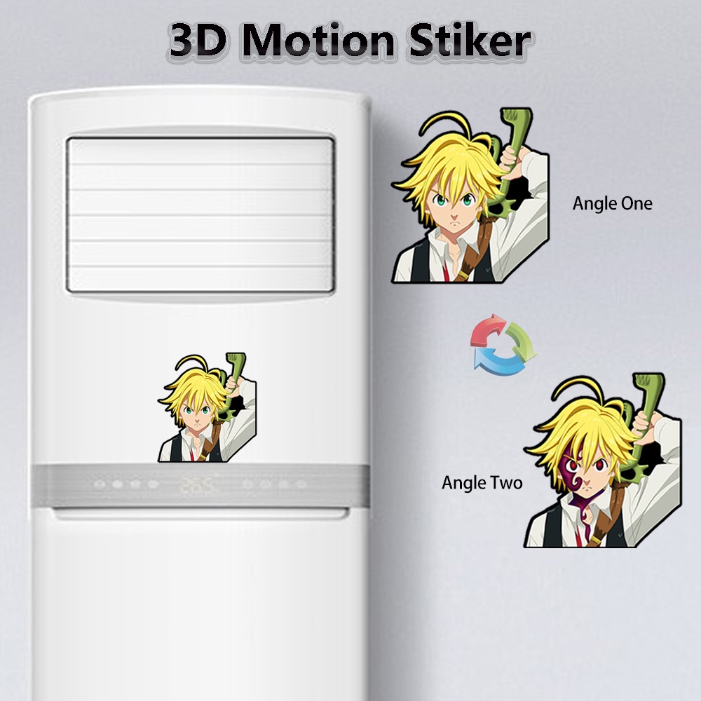 Meliodas The Seven Deadly Sins Anime 3D Motion Car Stickers Self ...