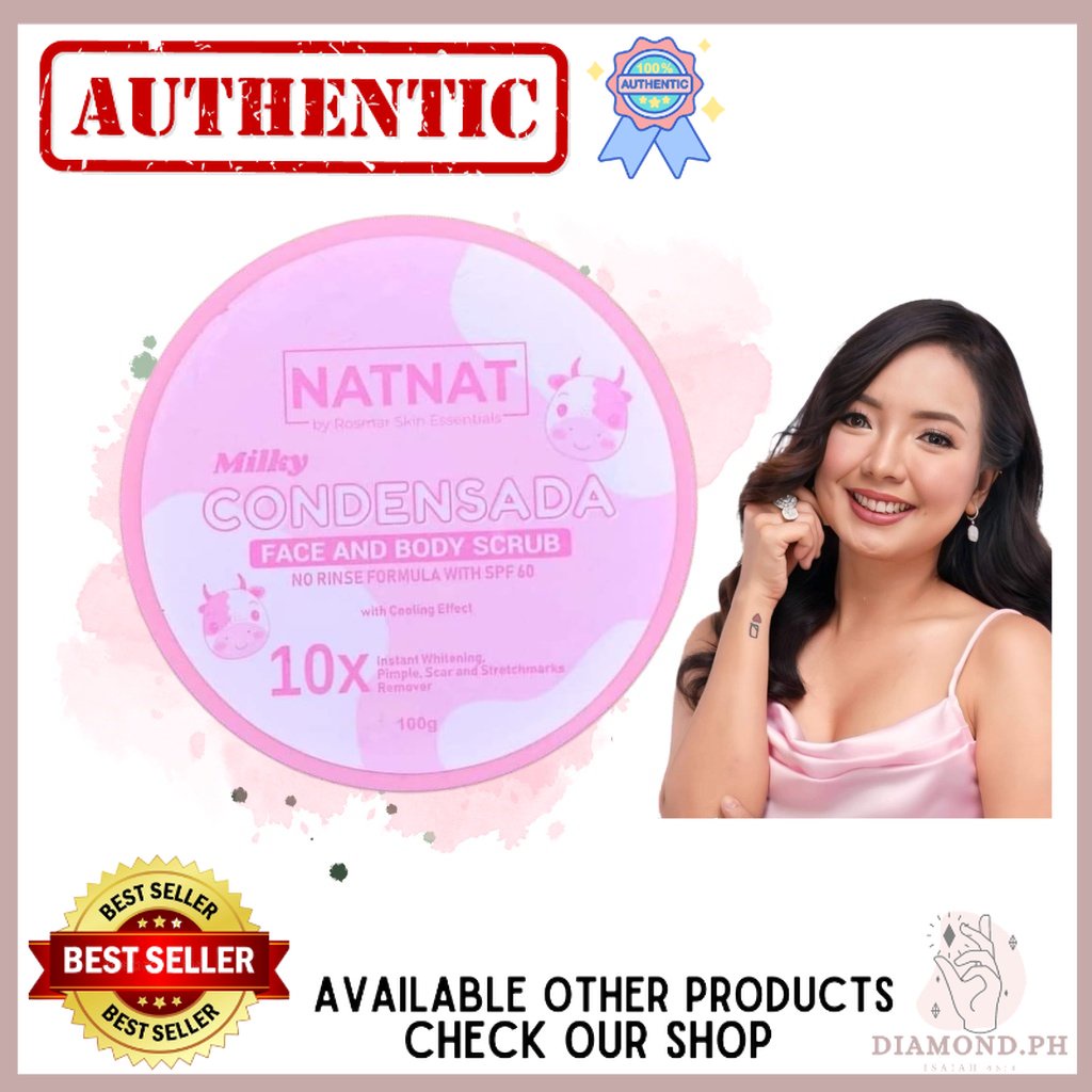 Natnat by Rosmar Milky Condensada Face and Body Scrub | Shopee Philippines
