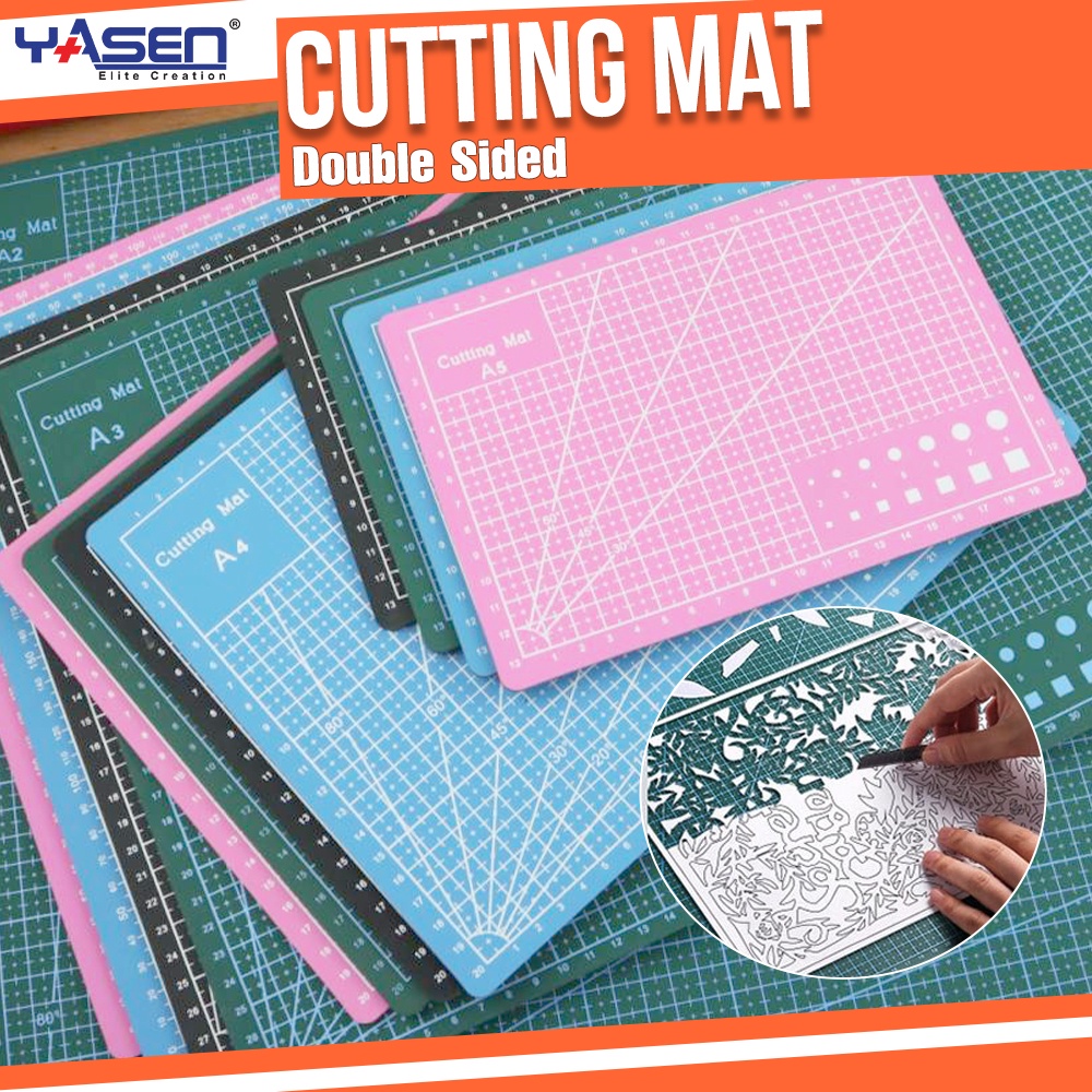 PVC Cutting Mat A3 A4 A5 Size Self Healing Cutting Pad Double-Sided DIY ...