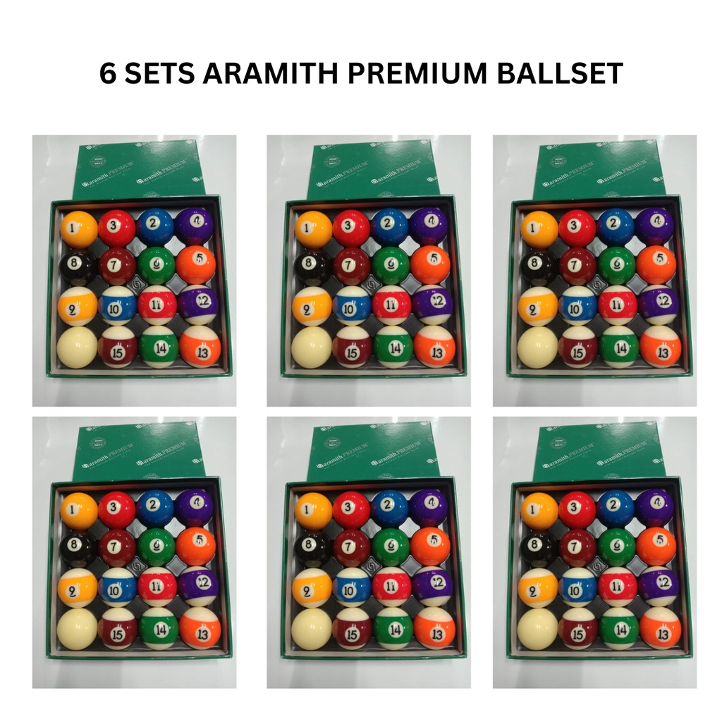 6SETS 100% Original Aramith Premium Billiard Ballset for Senior Size ...