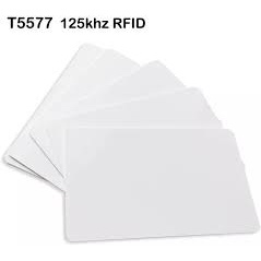 10Pcs T5577 Writable Rewrite Smart Card 125khz Blank White PVC RFID ...