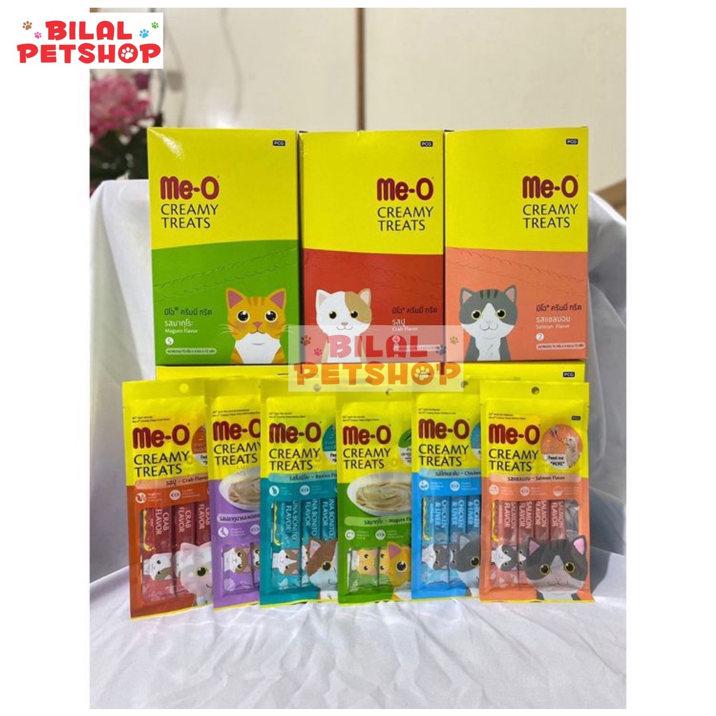 Meo Creamy Treats Cat Snack 1 pack contains 4 pcs | Shopee Philippines