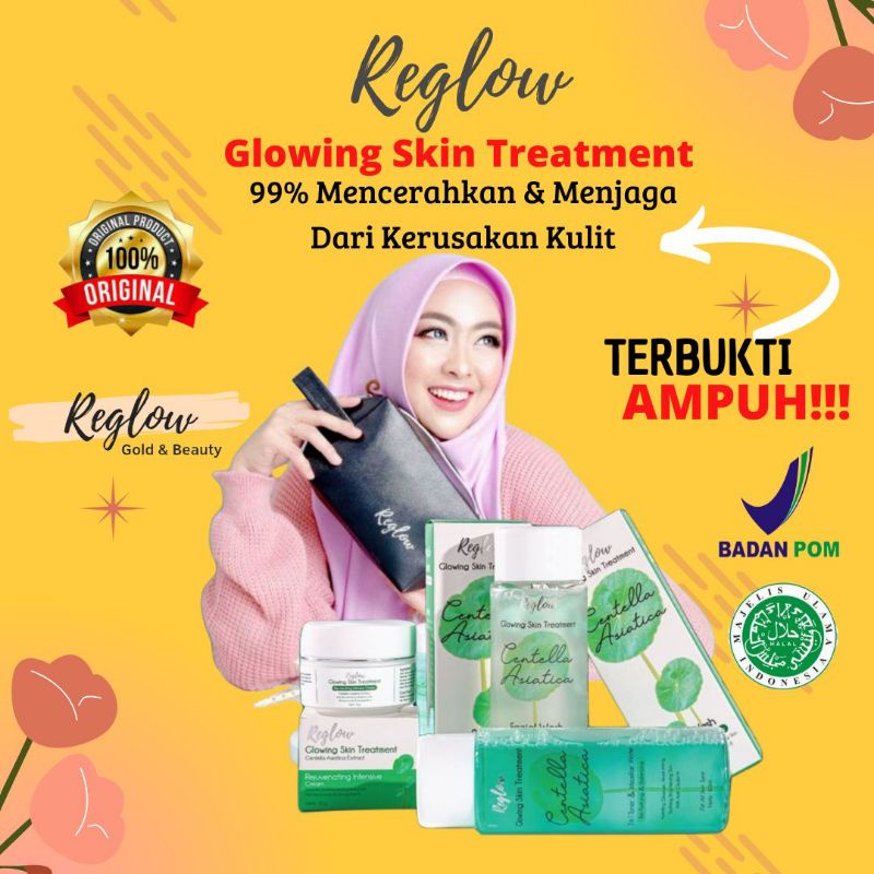 HITAM Reglow Skincare Original Bpom Package Brightening Whitening Facial Smoothing Glowing Face ...