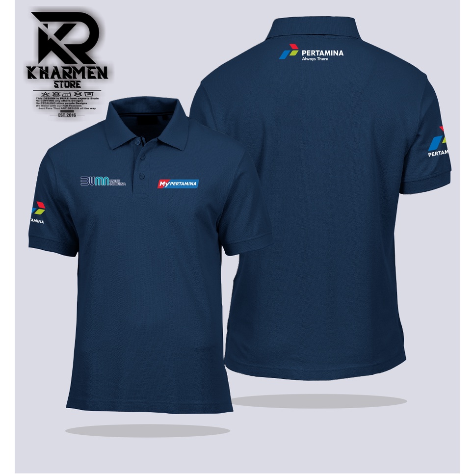 Poloshirt/t-shirt Collar PERTAMINA LOGO/BAJU MY PERTAMINA ALWAYS THERE ...