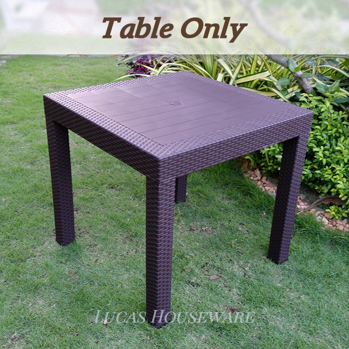 RATTAN DINING TABLE 30X48 RATTAN TABLE / STURDY RECTANGULAR OFFICE ...