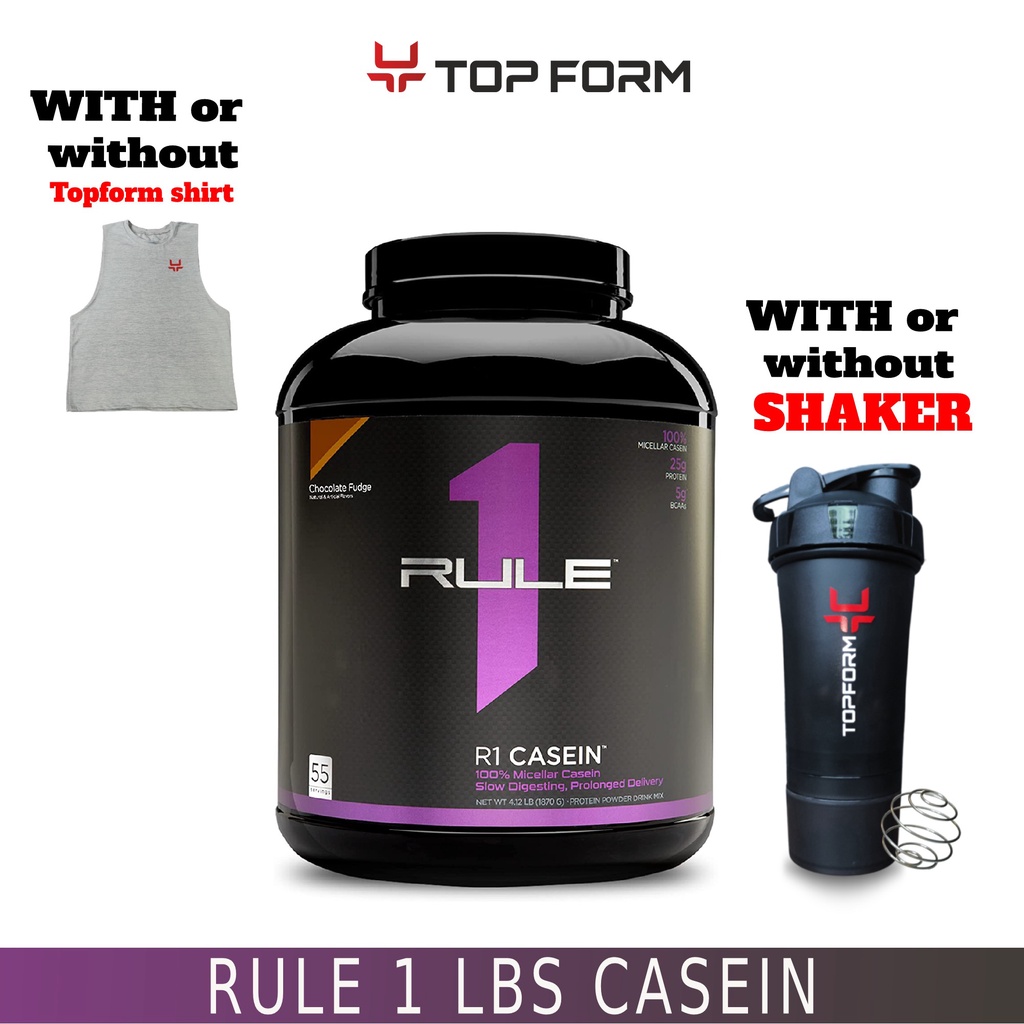 Rule 1 Casein Rue One Protein- 100% Micellar Casein 4lbs | Shopee ...