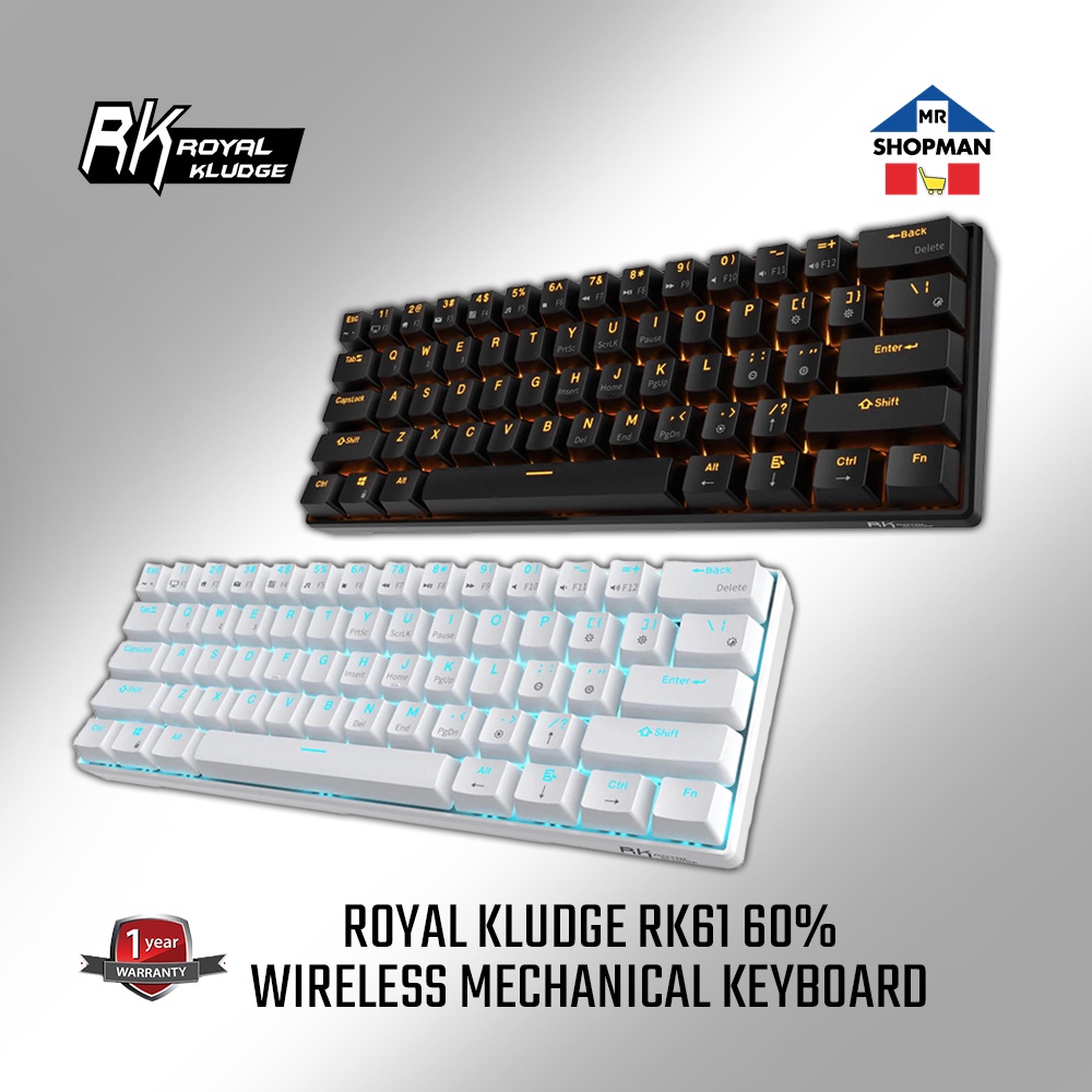 Royal Kludge RK61 60% Wireless / Tri-Mode Mechanical Keyboard | Shopee ...