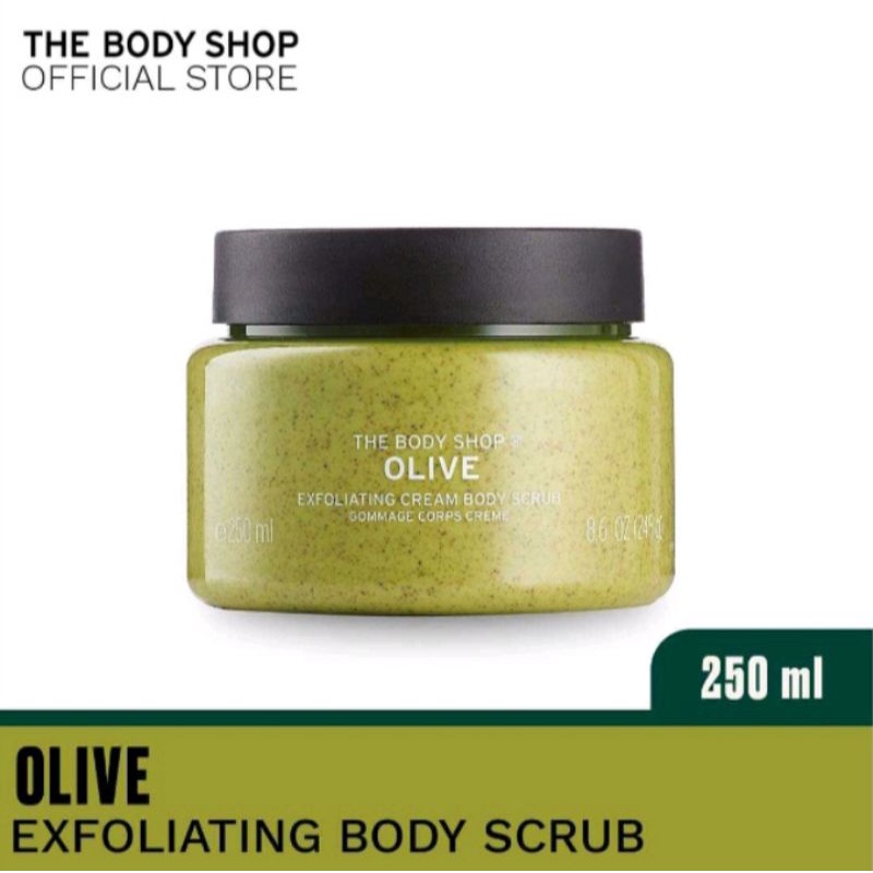 The Body Shop Exfoliating cream Body Scrub ( olive ) | Shopee Philippines