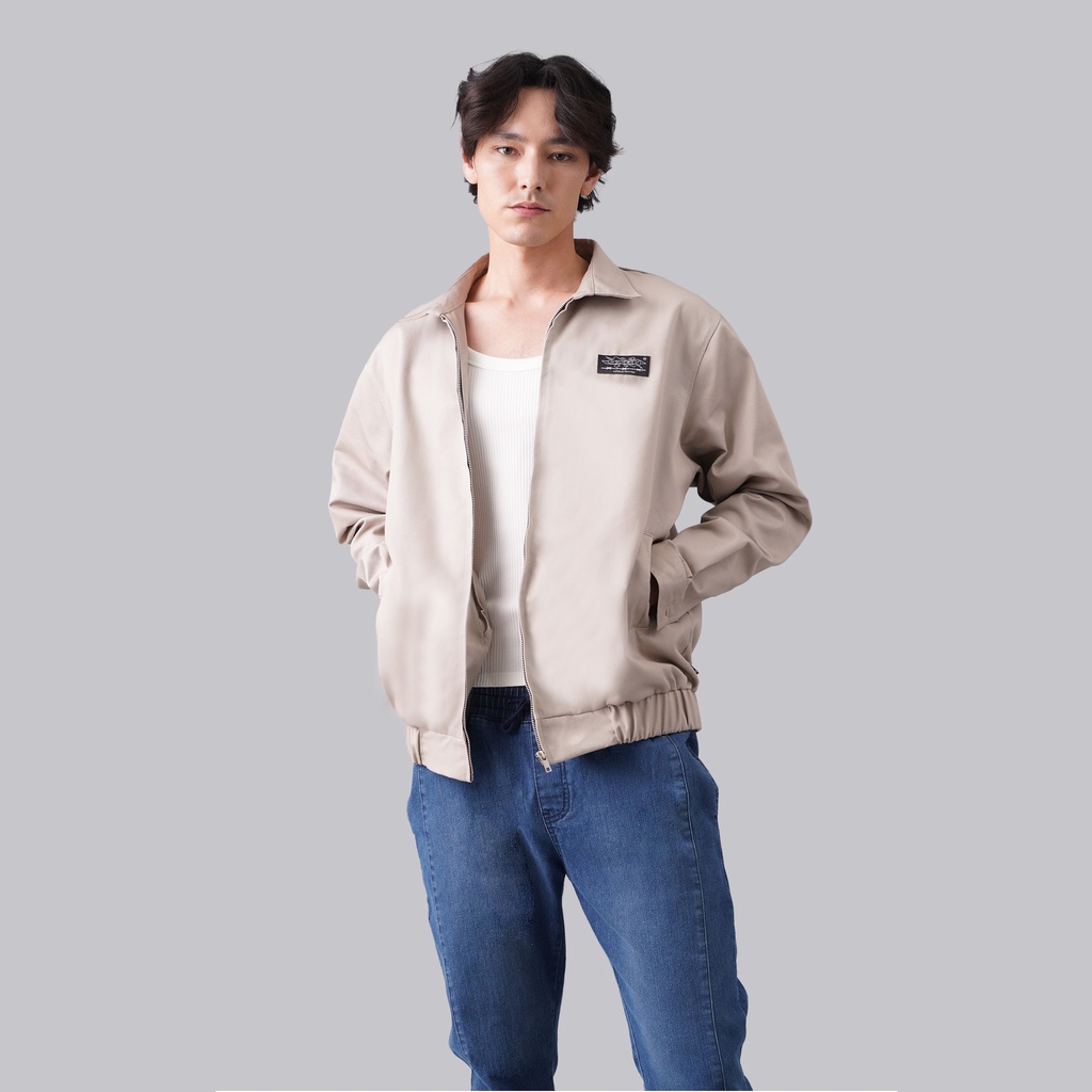 OXGN Inspired By The World Coach Jacket For Men (Beige) | Shopee ...
