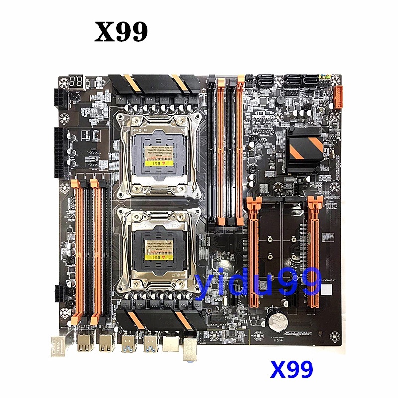 X99/x79 dual way motherboard 2011 pin CPU server DDR3/4 game multi ...