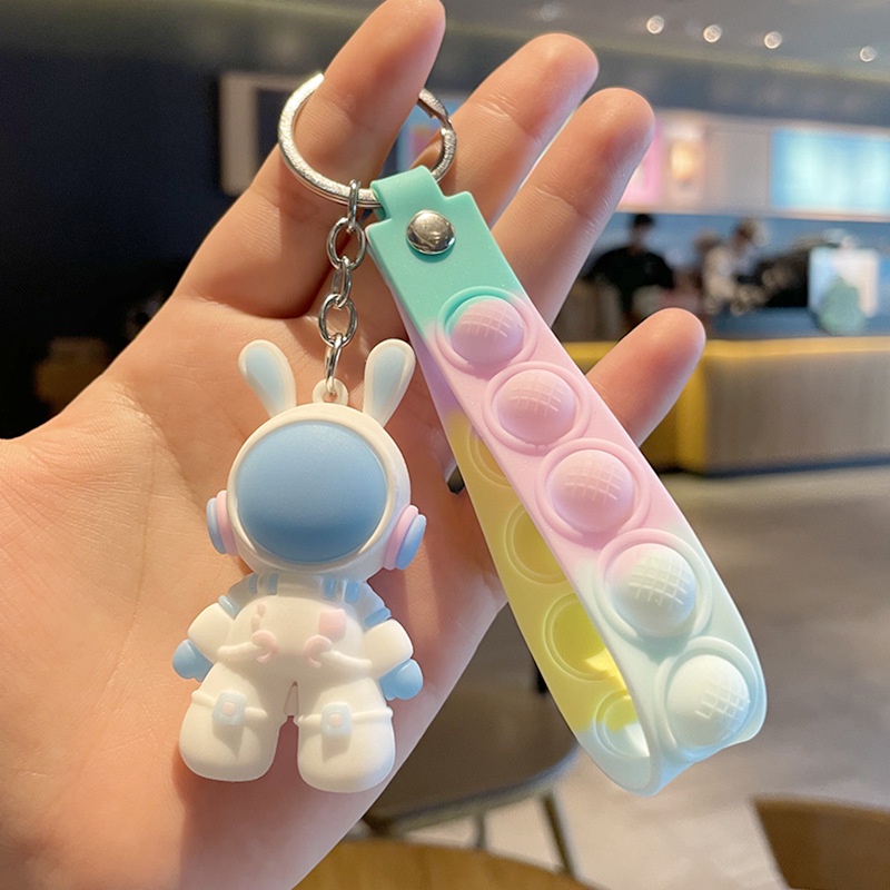 3D play Keychain Silicone Key Ring Key Chain Car Ornaments | Shopee ...