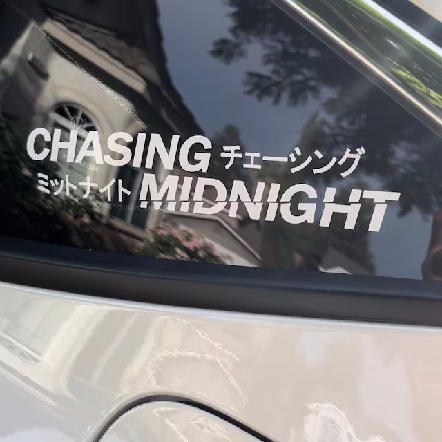 [P-A589] Chasing Midnight Reflective Sticker JDM Window Sticker ...