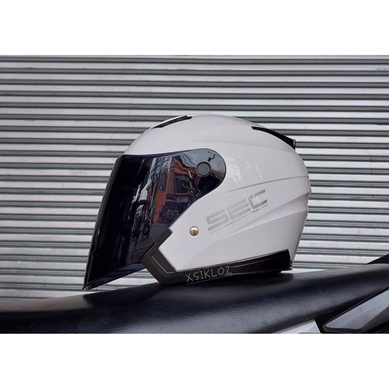 SEC Windy Half face single visor, sec boarder dual visor | Shopee ...