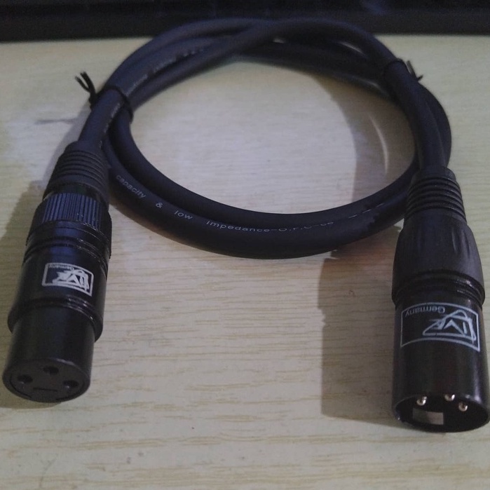 LIVE DMX Cable XLR male to XLR female cable 1METER | Shopee Philippines
