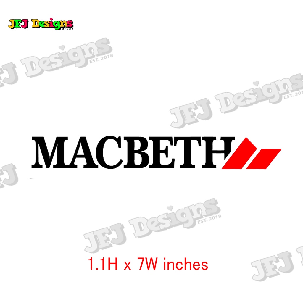 MACBETH LOGO STICKER | Shopee Philippines