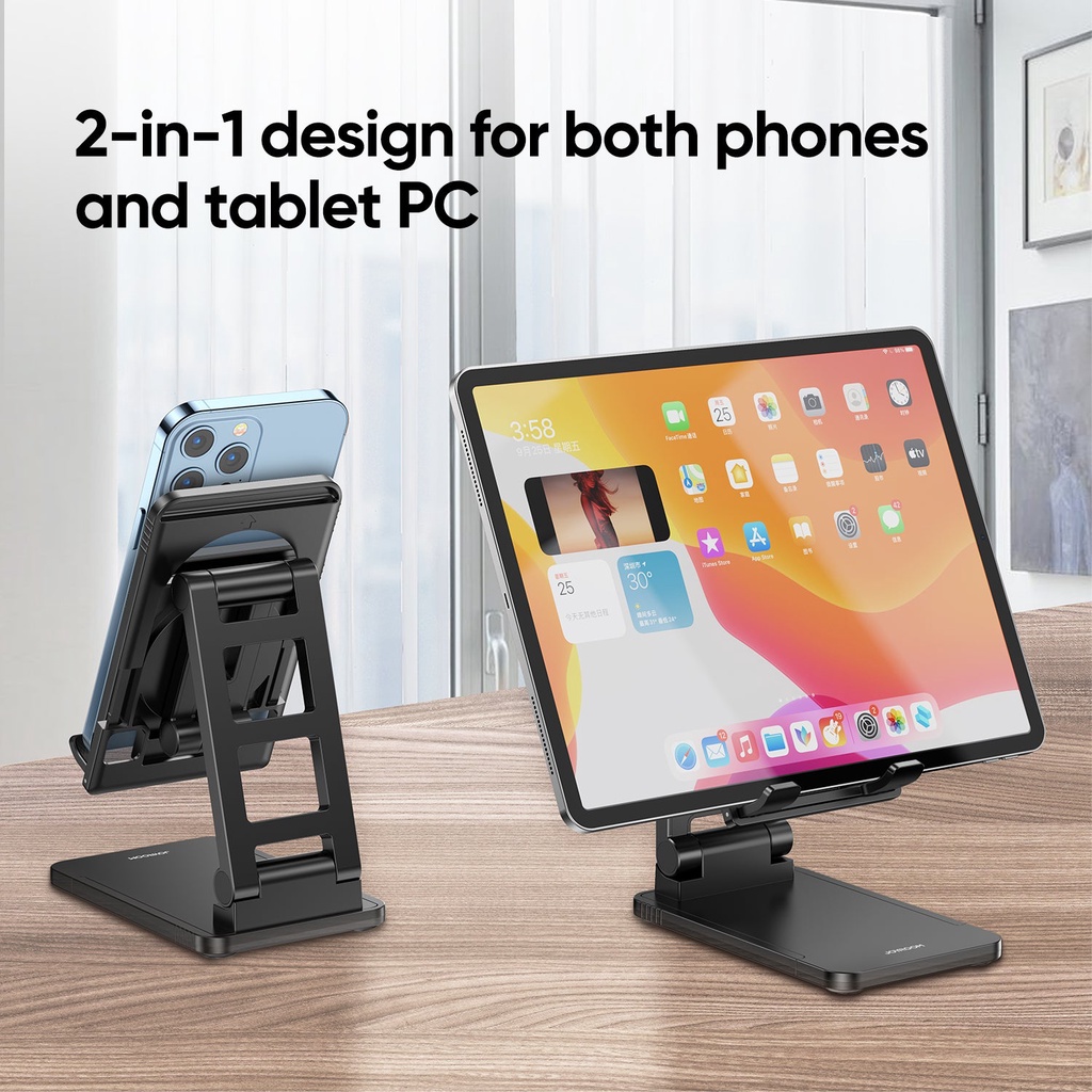 Joyroom ZS282 Foldable Adjustable Desktop Phone Stand Heavy Duty ...