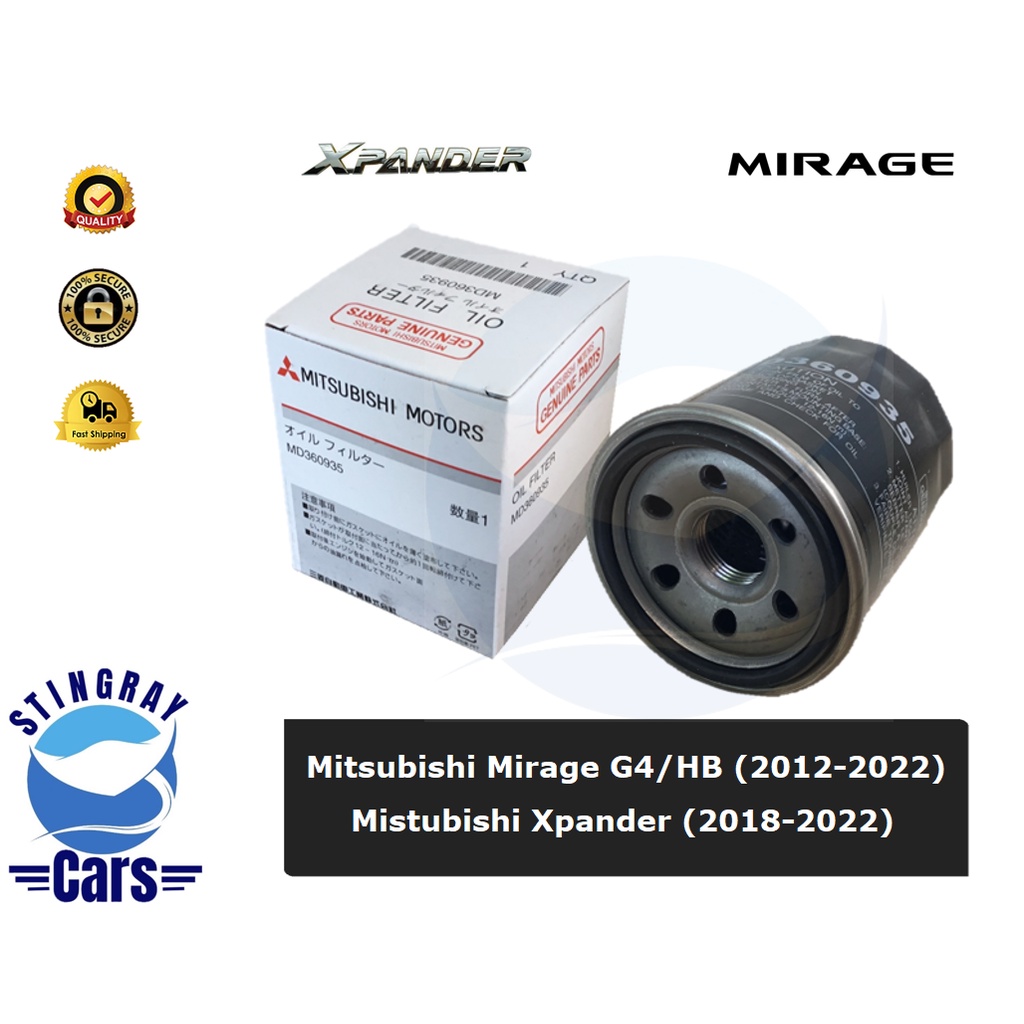 Oil Filter for Mitsubishi Xpander (2018-2022), Mirage G4 and HB (2012 ...
