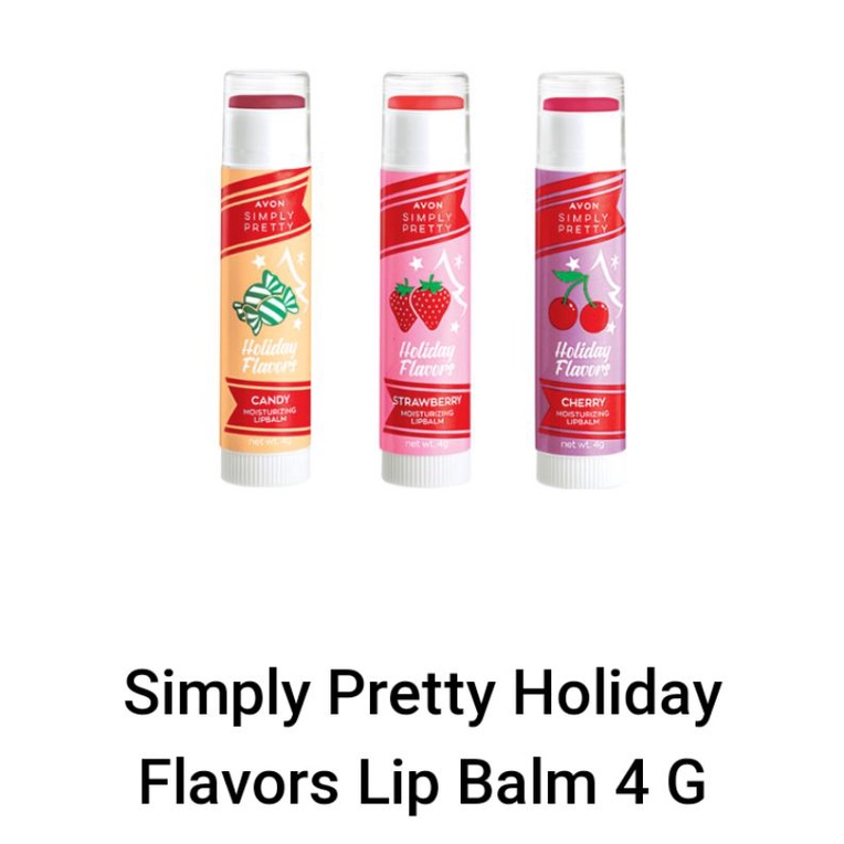 Avon Simply Pretty Holiday Flavors Lip Balm 4g | Shopee Philippines