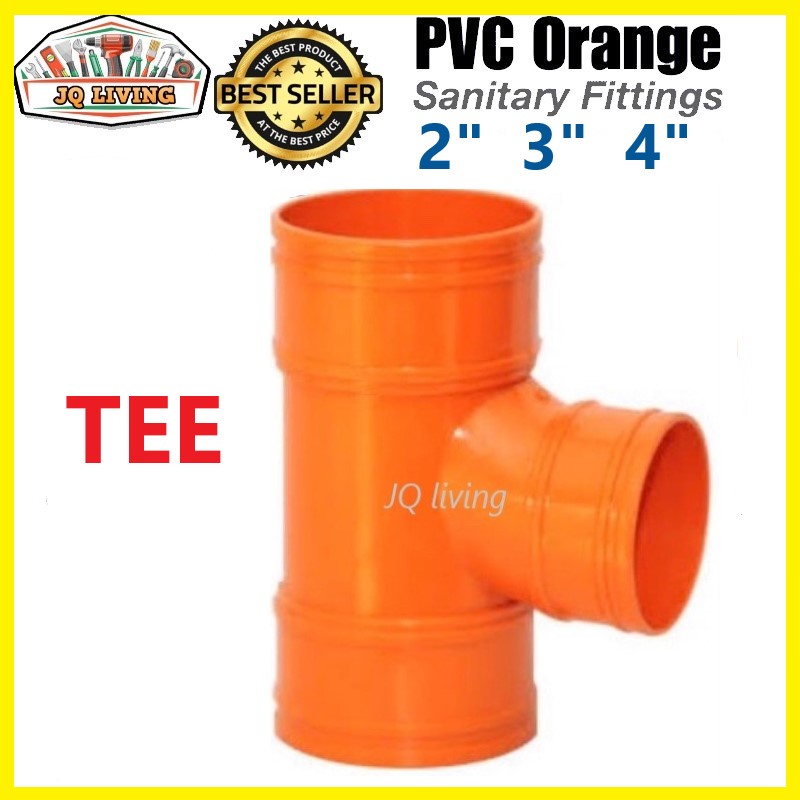 PVC Orange Fittings | 2” 3” 4” | Sanitary Fittings | Tee For PVC Pipes ...