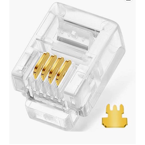 RJ11 MALE CONNECTOR 4PINS best for Landline, Telephone Connection | Shopee Philippines