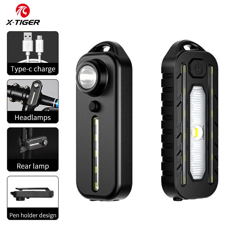 X-TIGER Multifunctional shoulder strap light Key light Bicycle tail ...