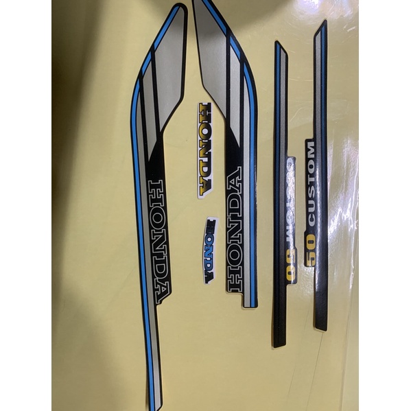 Decal Sticker Super Cub 82-96 blue purple 50cc 70cc 90cc | Shopee ...