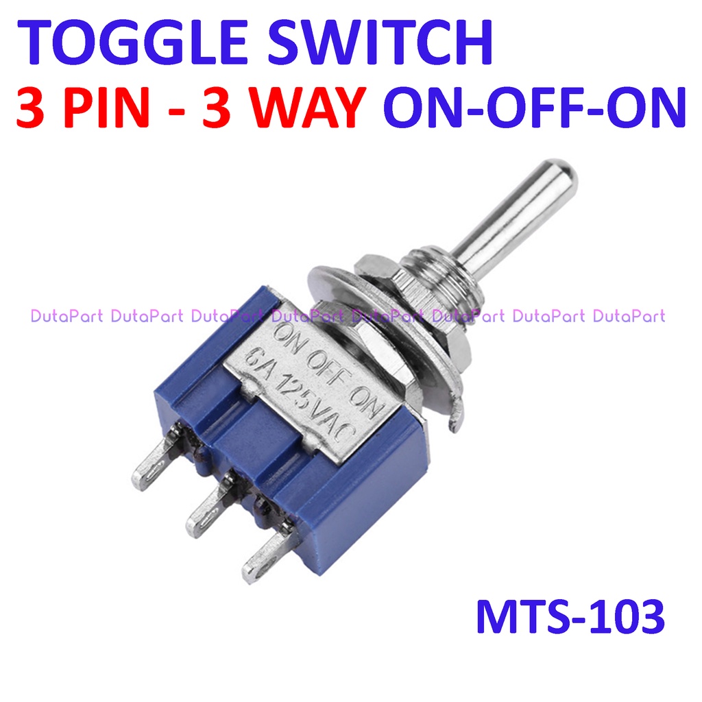 Mts-103 3 PIN 3 Way Toggle Switch Direction Position ON-OFF-ON Loop ...