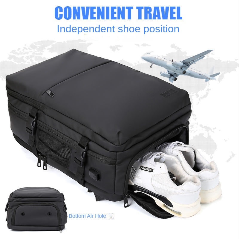 50-80L Travel backpack men waterproof backpack with laptop compartment ...