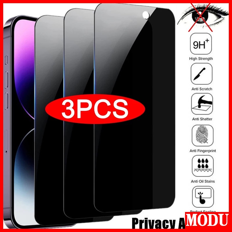 1-3PCS Anti-Spy Privacy Tempered Glass For Realme C67 C55 C53 C35 C33 C30S C21Y C25Y C25S C20 ...
