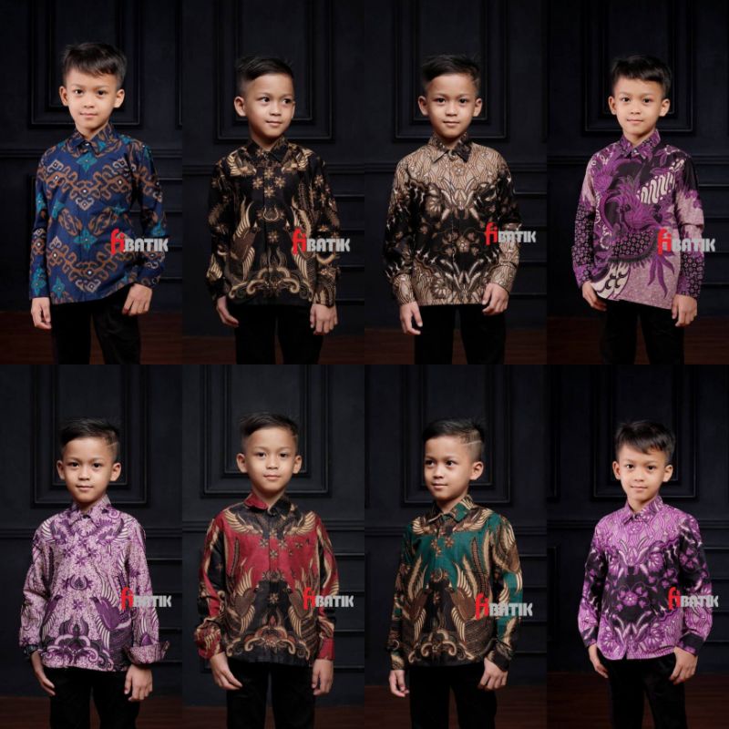 KEMEJA BOYS' BATIK SHIRT LONG SLEEVED CHILDREN'S BATIK SHIRT AGE 2-12 ...