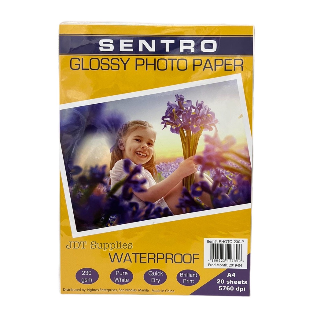 Glossy/Matte Photo Paper 180/200/230 GSM [A4 Size][Waterproof] | Shopee ...