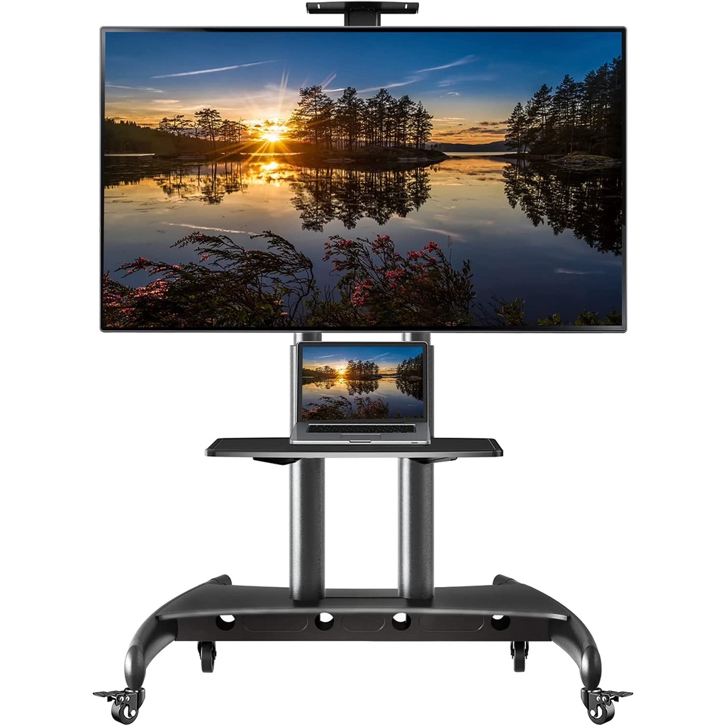 55"- 80" Mobile TV Stand with Wheels | Shopee Philippines