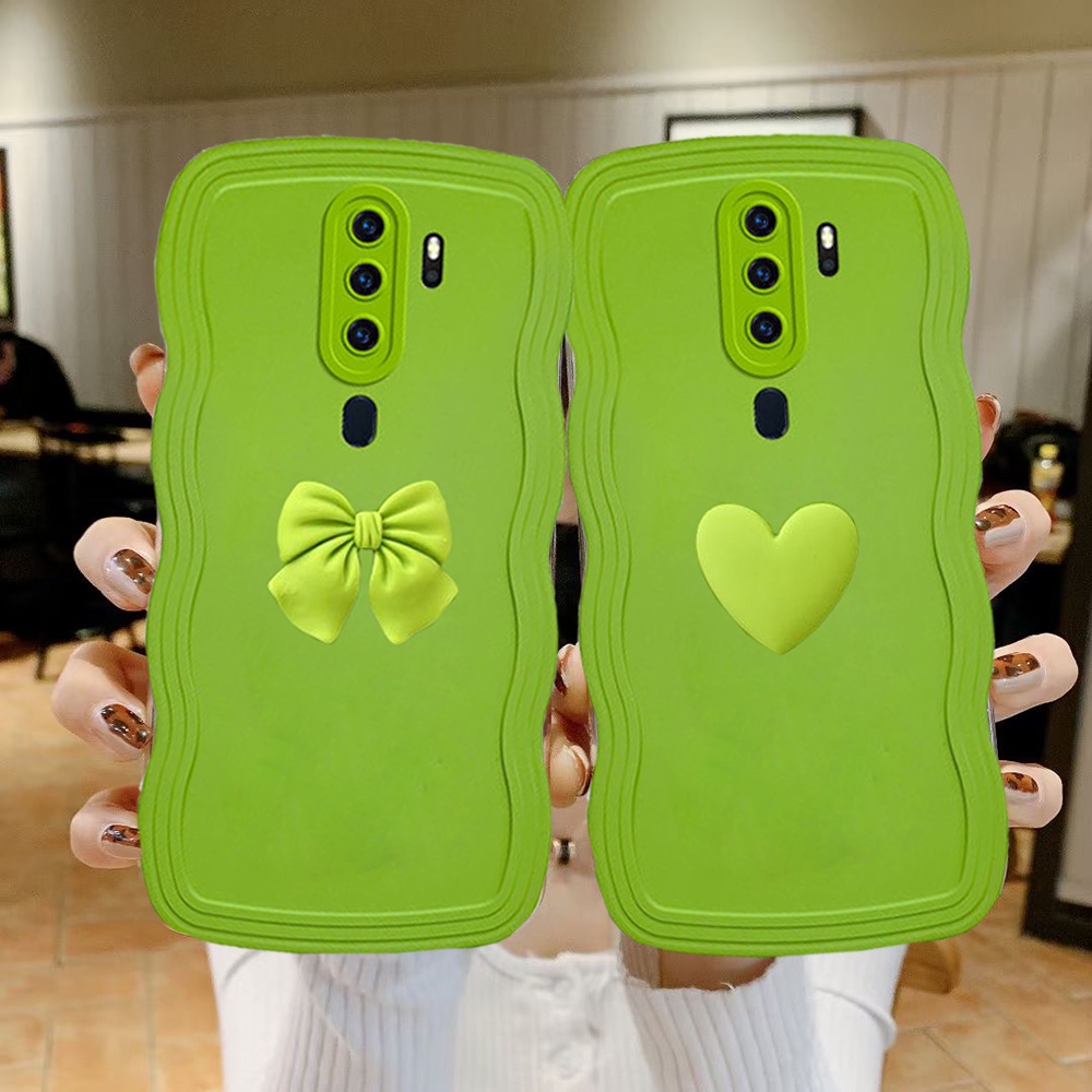 Oppo A9 A5 A31 2020 F11 3D Butterfly Bow Love Heart Wave Bumper ...