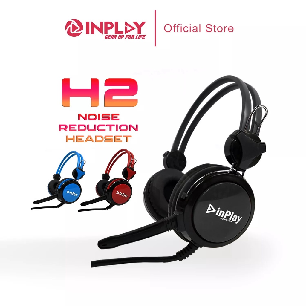 InPlay H2 Headset good bass (Red, Black or Blue) | Shopee Philippines