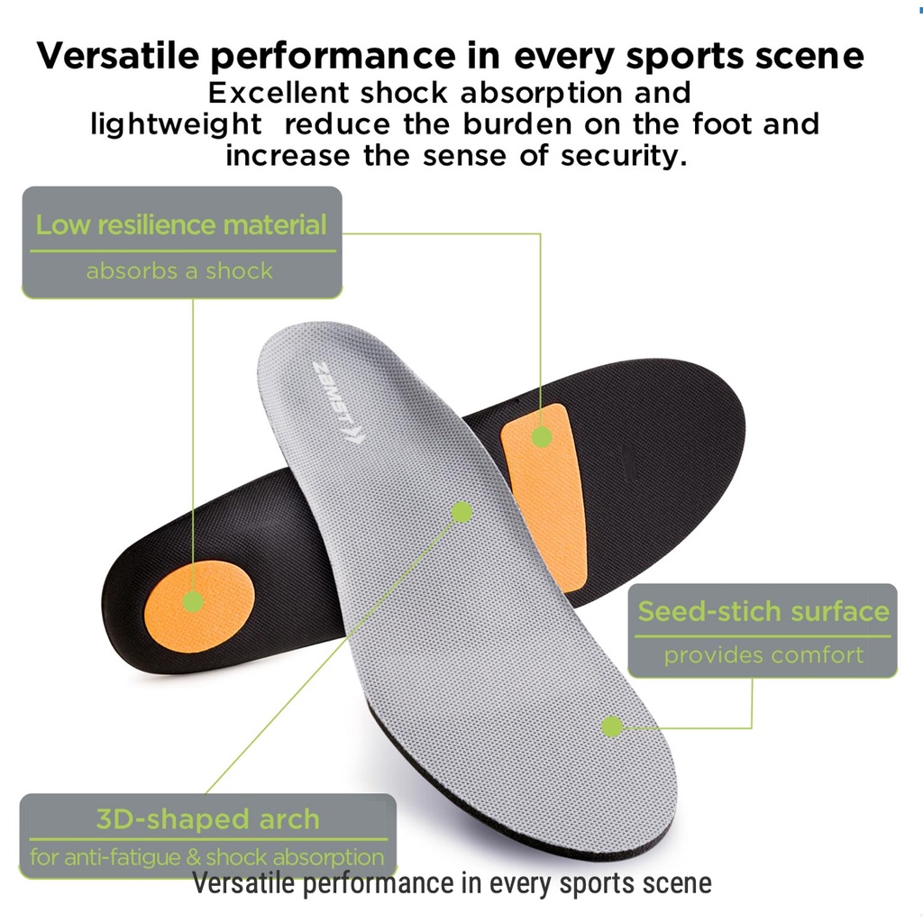 ZAMST Footcraft Cushioned for Sports (Functional Insoles) | Shopee ...