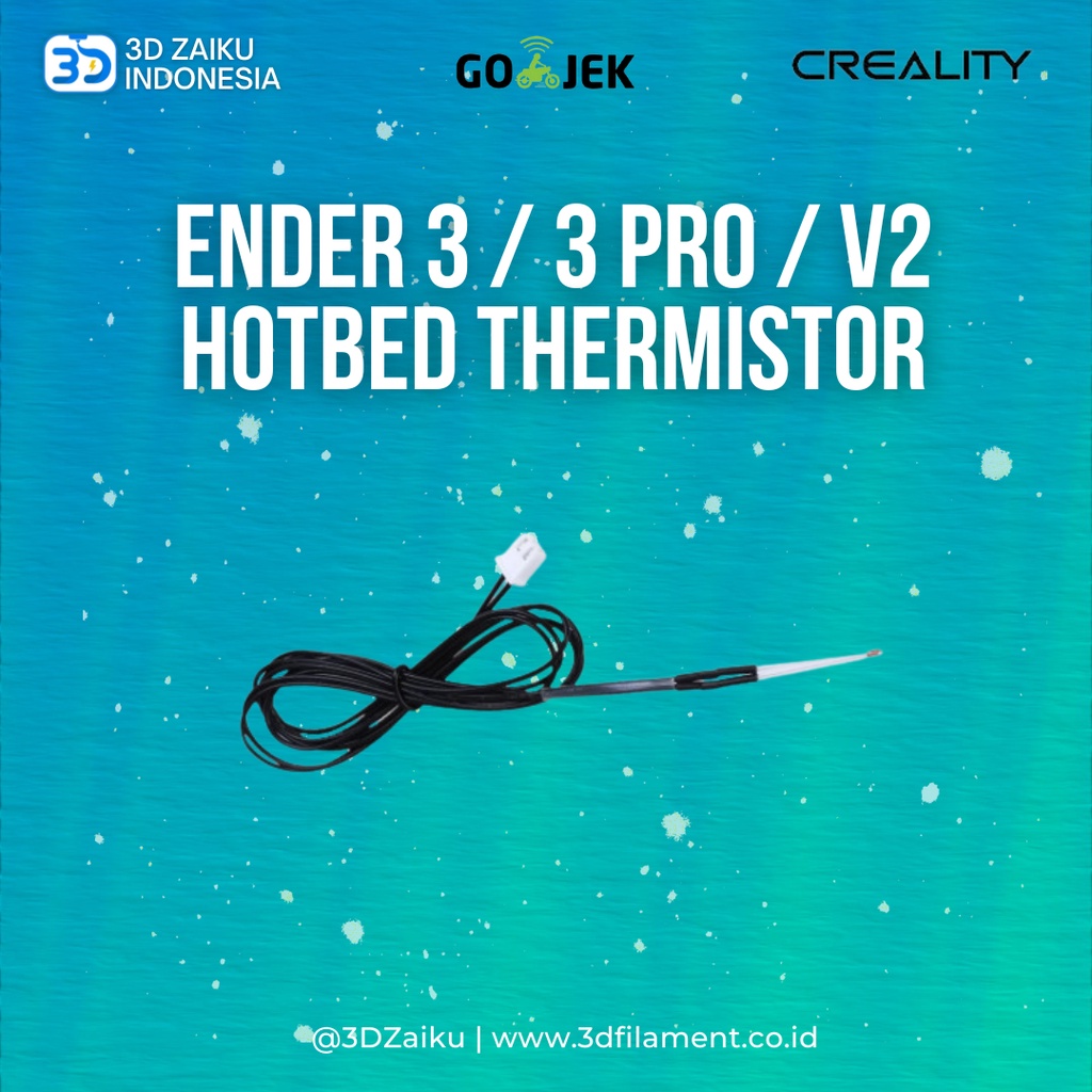 Original Creality 3D Printer Ender 3 / 3 Pro / V2 Hotbed Thermistor ...