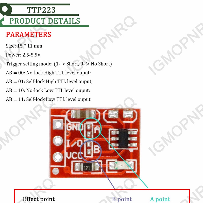 TTP223 / TTP223B / TTP224 / TTP226 / TTP229 Jog Digital Touch Switch ...