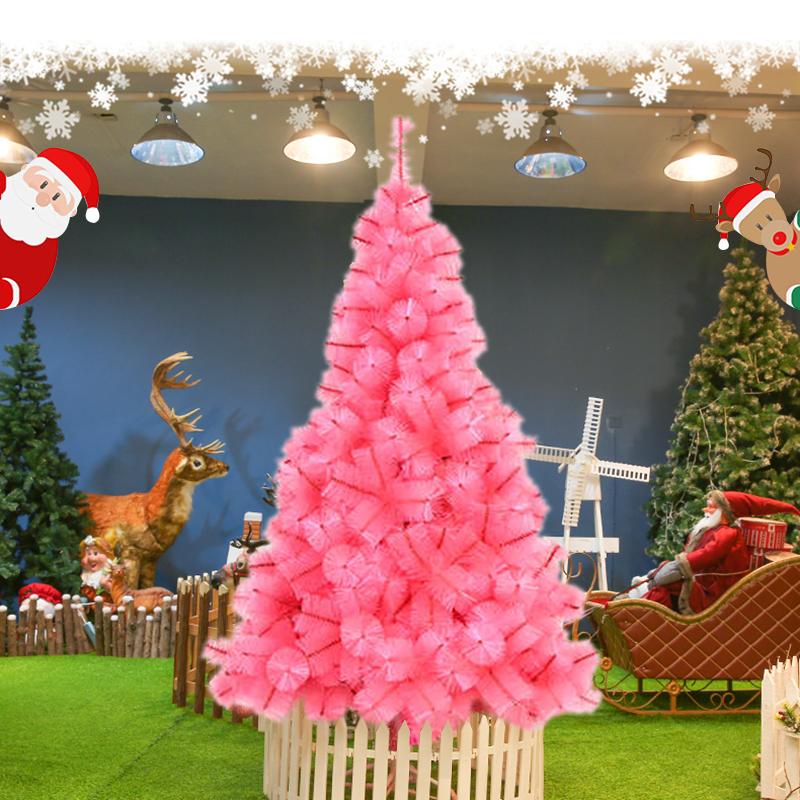 Great-King Newest 4ft/5ft/6ft/210ft Pink Christmas Tree Pine needle ...