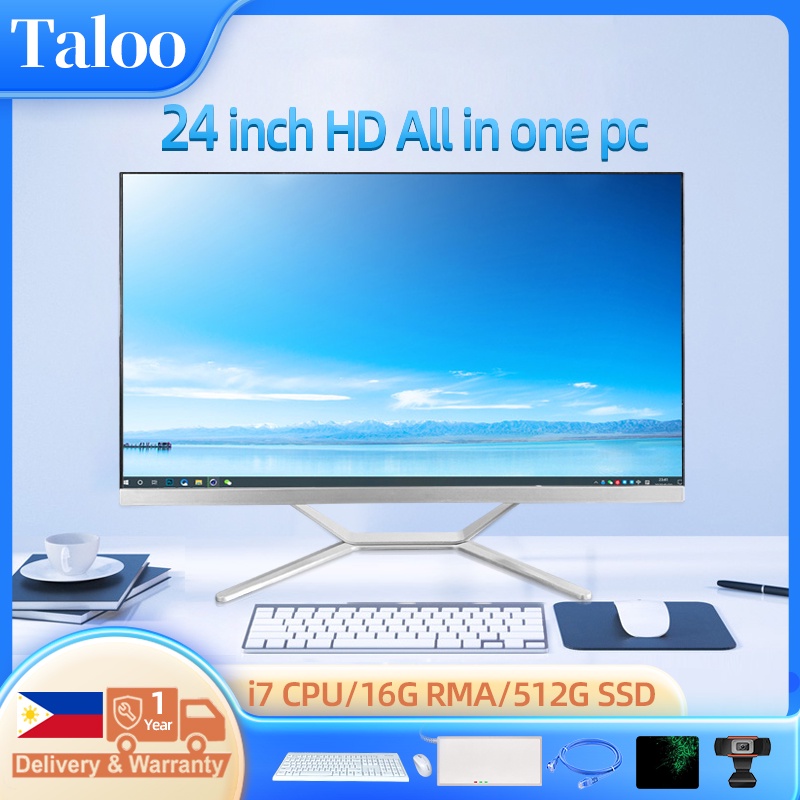 All in one pc Computer Set Full Set pc 24 Inch Brand New Desktop ...