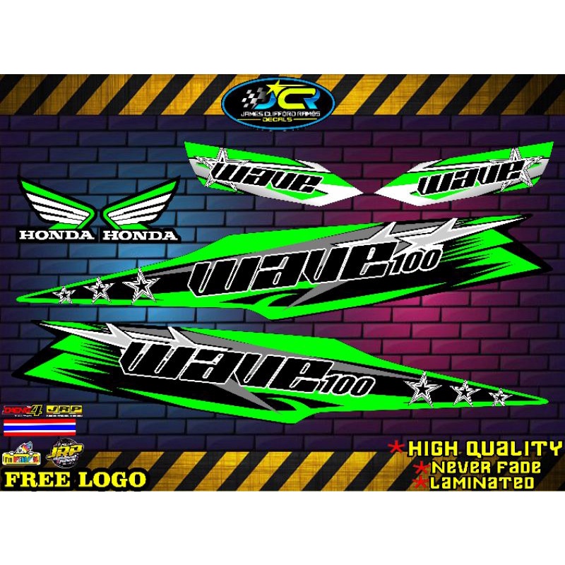 Honda Wave 100 /110 Stock Design Decals Sticker | Shopee Philippines