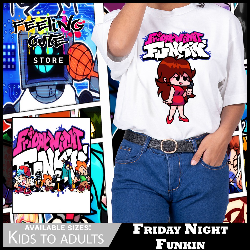 Friday Night Funkin Shirt Pico Boyfriend Whitty Shirt Kids to Adults ...