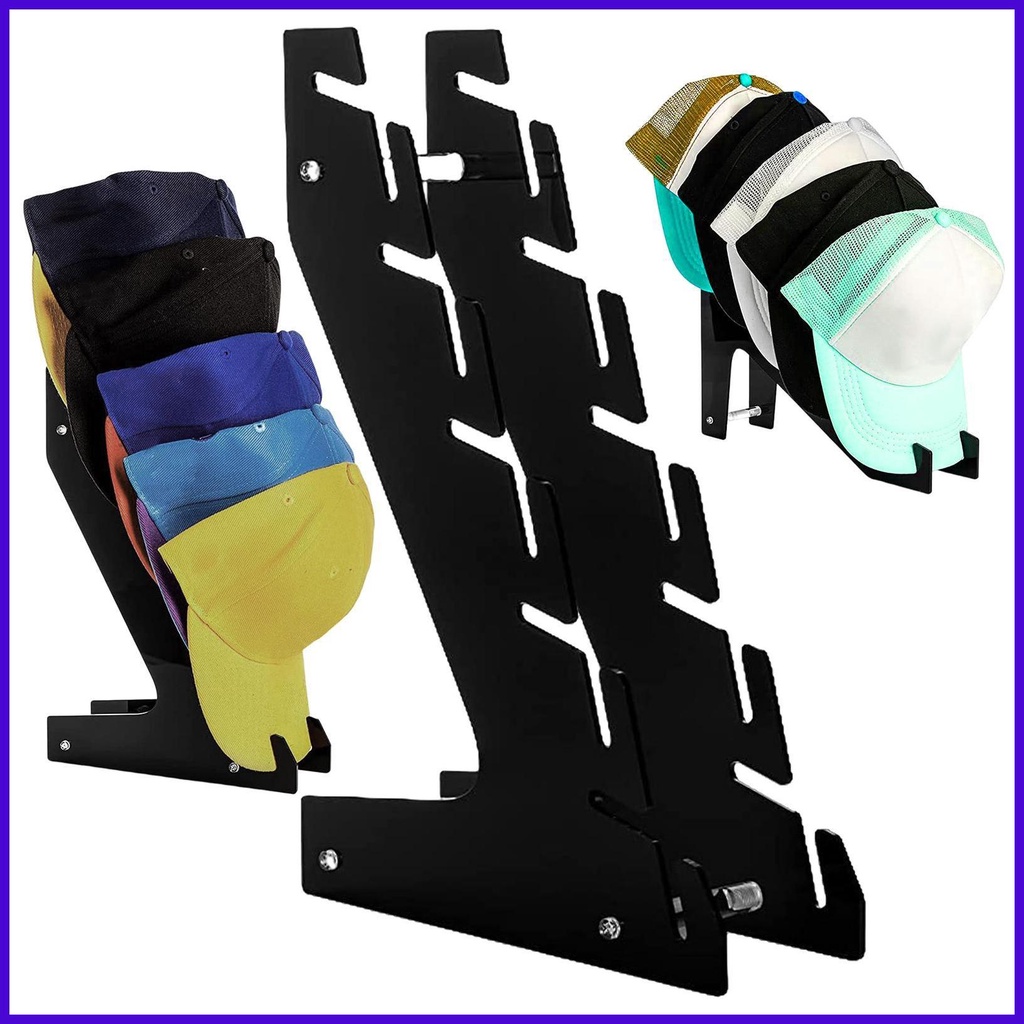 BaseCap Organizer Cap Display Rack Wall Mount Wall-Mounted Or Standing ...