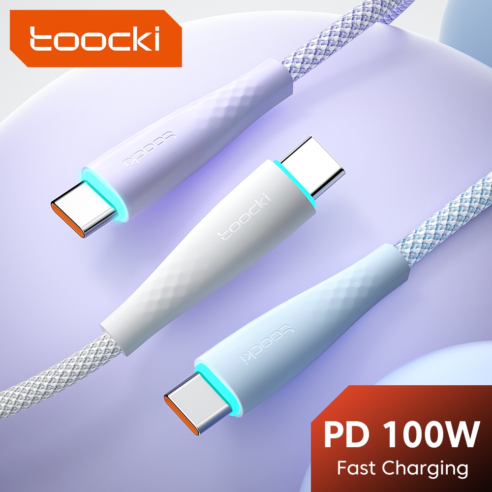 Toocki 100W Type C toType C Cable PD 60W USB C to USB C Fast Charge ...