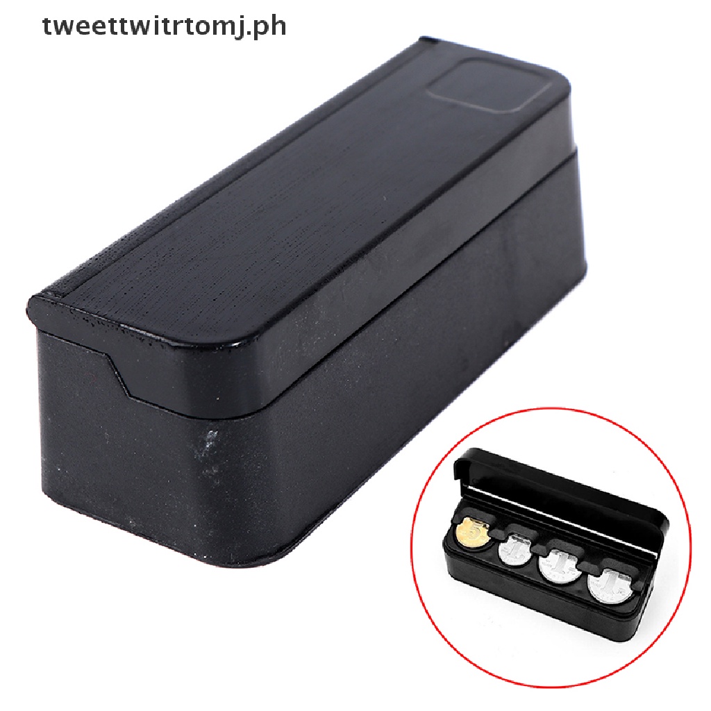 TRTOMJ Portable Car Coin Holder Storage Box Case auto Coins Piggy Bank ...