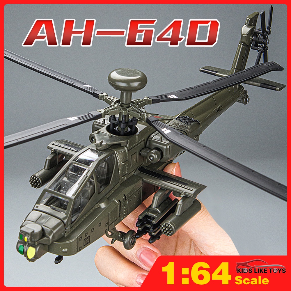 Scale 1/64 Apache gunship AH-64D / Black Hawks UH-60 Helicopter ...